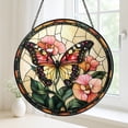 Butterfly Stained Glass Suncatcher Decorative Window Art for Home ...