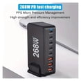 Phone USB Charger 268W GAN Type C Multi-port Desktop Travel Charger ...