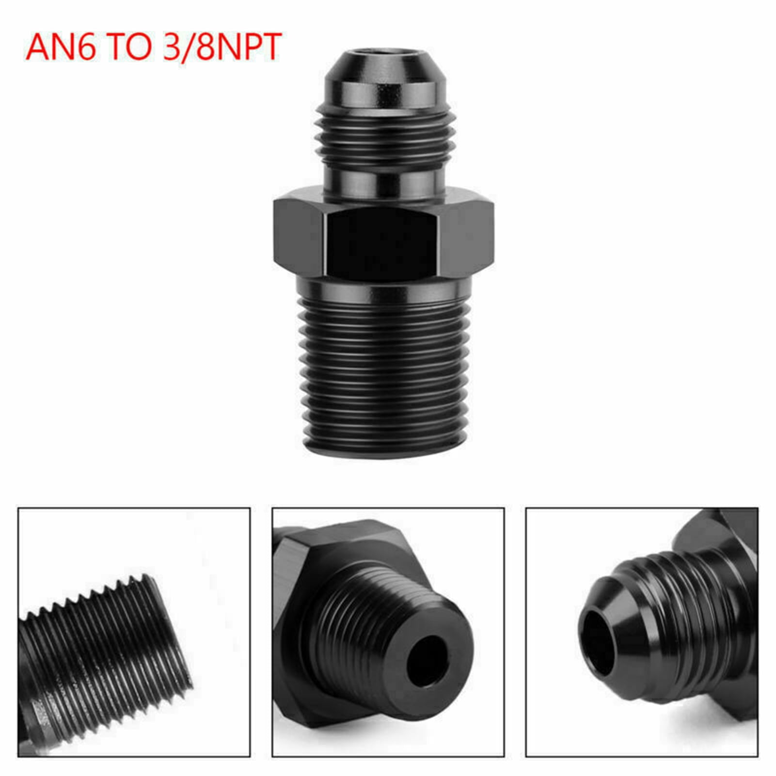 POSSBAY Fitting Male Adapter AN4 AN6 AN8 AN10 NPT Straight Fuel Oil Air ...