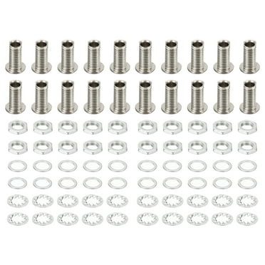 Uxcell M8x19mm Round Head Hollow Screw Bolts Through Hole Bolt ...