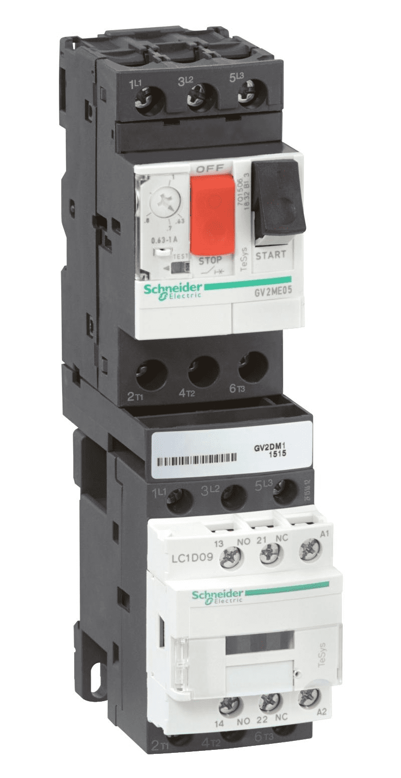 Schneider Safe Motor Starter Assemble Contactor 32A Coil 240VAC Thermal ...