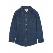 Men's Stonewash Denim Work Shirt - 70127Sw - Walmart.com