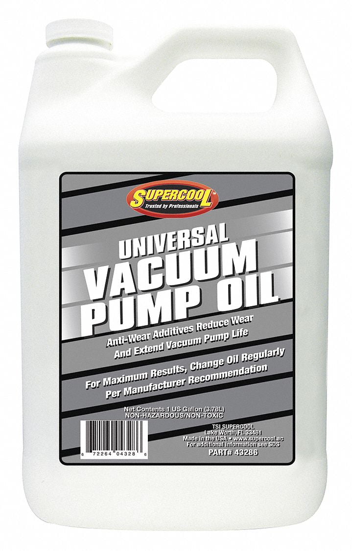 Supercool Vacuum Pump Oil, 1 gal, Bottle 43286 - Walmart.com