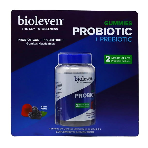 PROBIOTIC+PREBIOTIC BOTE C/90 GOMITAS MASTICABLES SABOR MORA BIOLEVEN ...