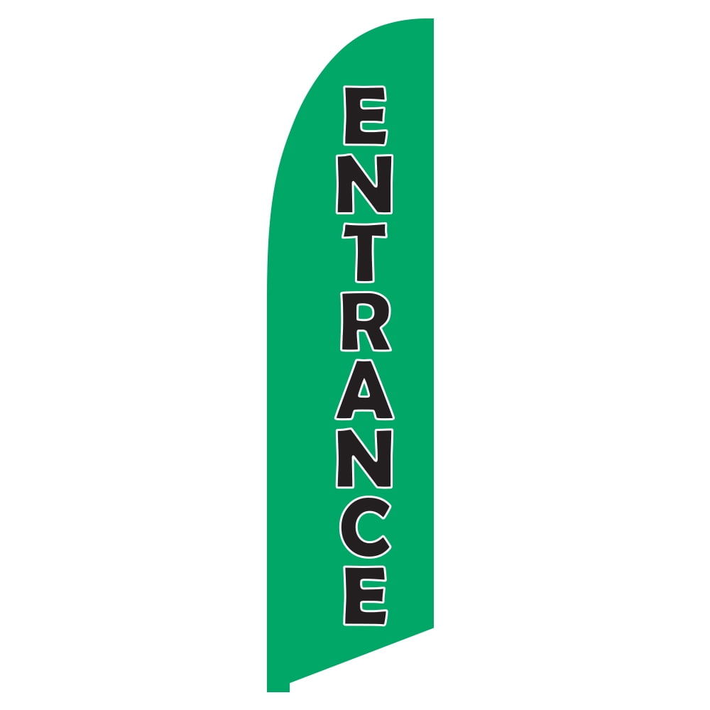 Vispronet Entrance Feather Flag, 2.6ft x 11.2ft, Flag Only - Walmart.com