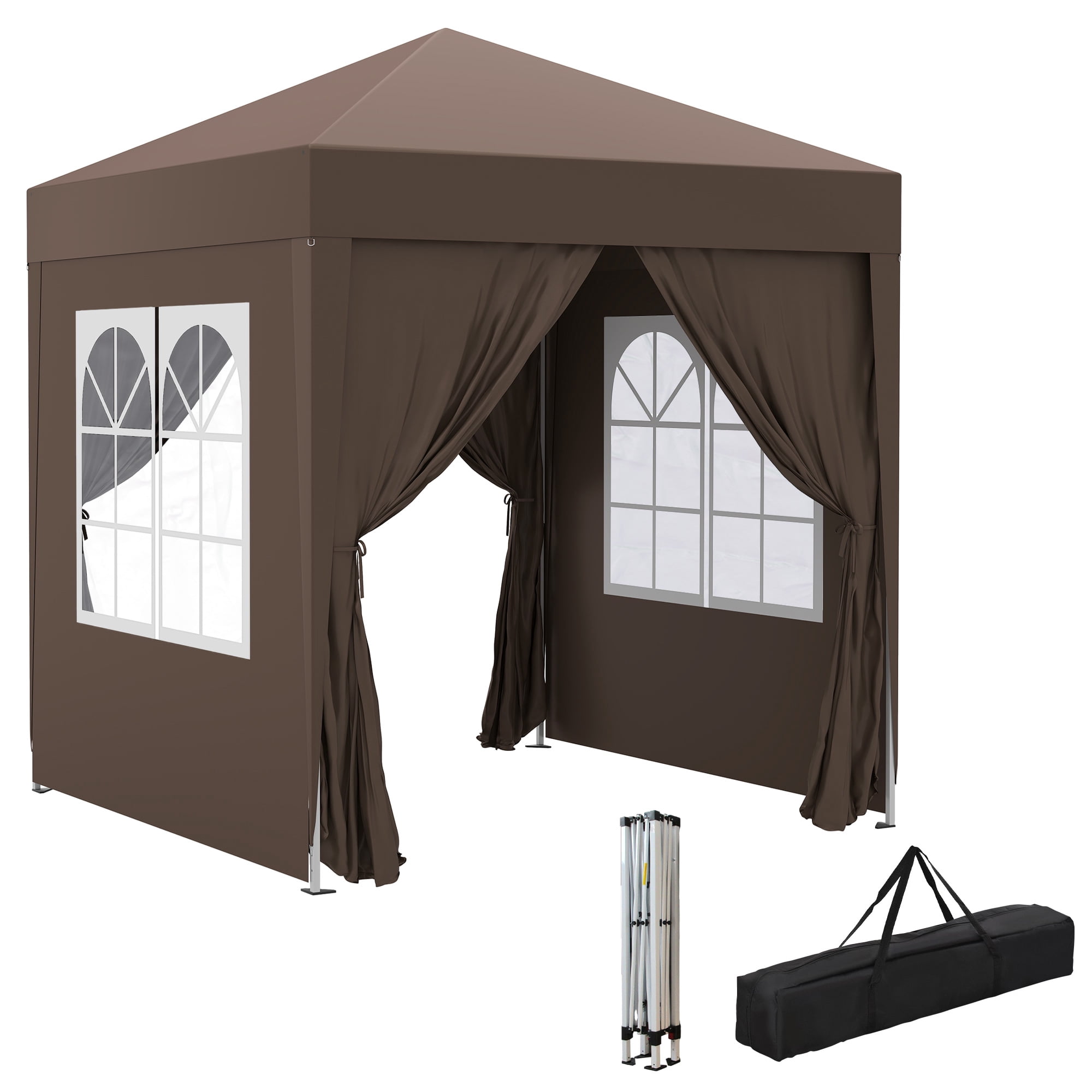 Click here for Outsunny 6.6x6.6 Pop Up Canopy Tent With Sidewalls... prices