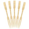 BambooMN Premium 3.5" Bamboo Mini Cocktail/Food Serving Forks, Ideal ...