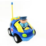 PlayWorld Gobbles of Giggles 4" Cartoon RC Police Car Toy for Toddlers ...