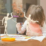 Raindrops 4 pcs DIY Jointed Puppet Adornment Wooden Blank Unfinished ...