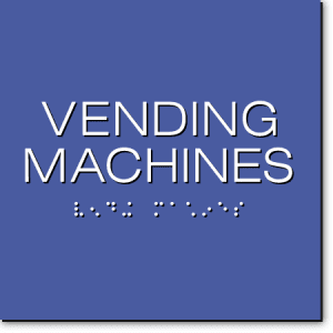 Vending Machines Sign-Blue / White (3 Units) - Walmart.com