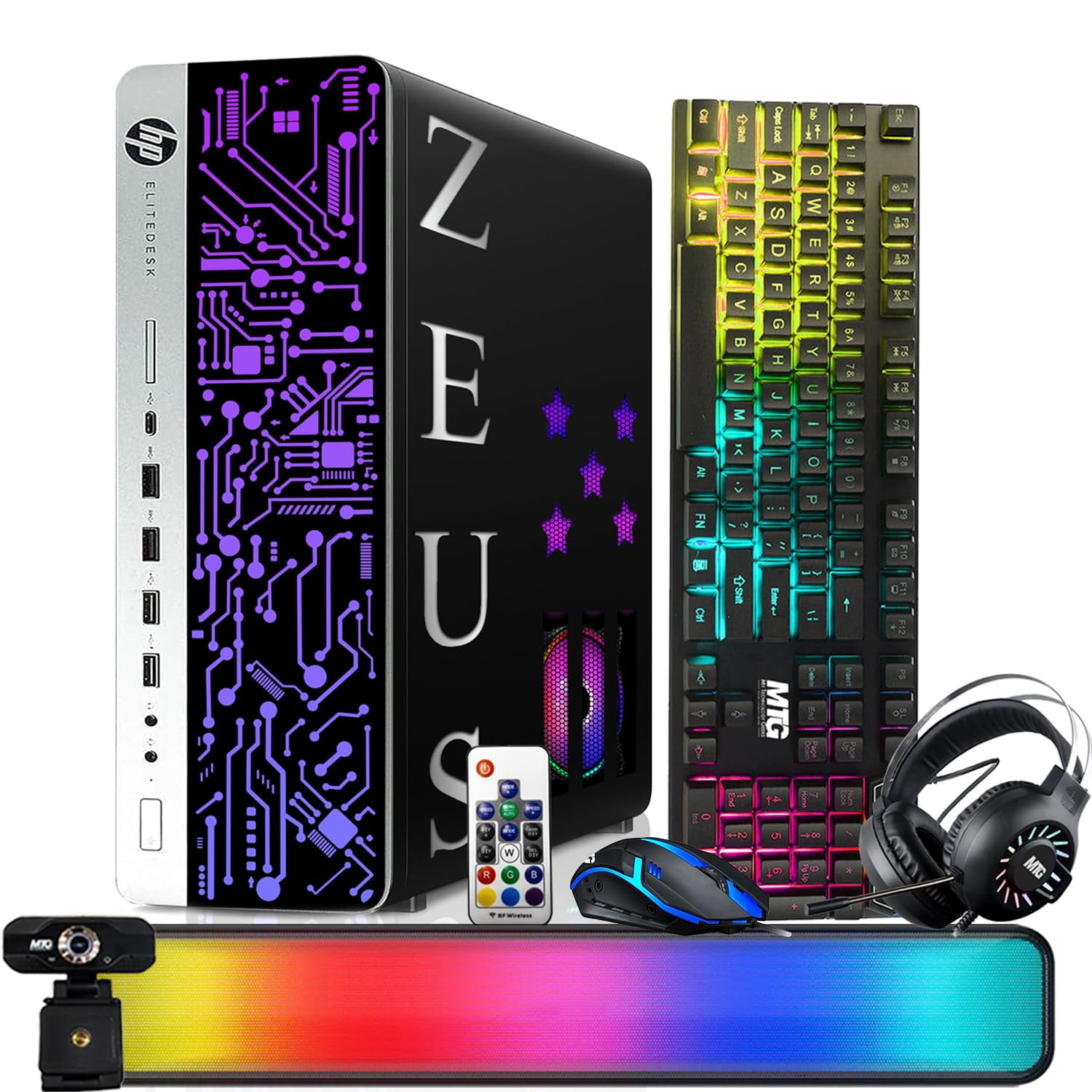 Restored HP G3 Gaming Desktop PC,Intel i7 6th Gen,GT 1030 2GB DDR5,16GB ...