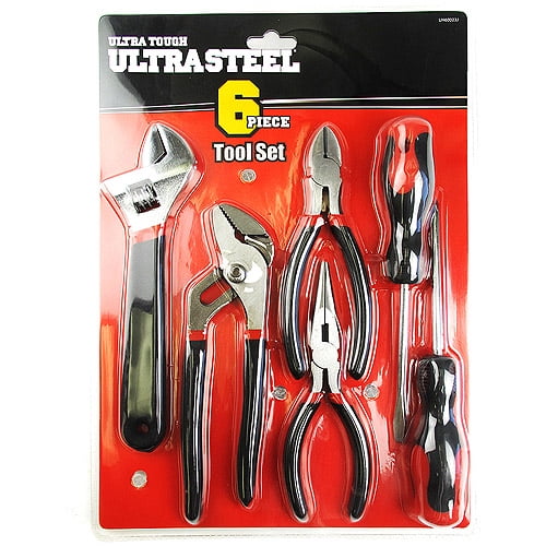 Ultra Steel 6 Piece Tool Set - Walmart.com