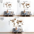 Hyperi Multilayered 3D Wooden World Map Wall Decor, Wood Art Wall Decor ...