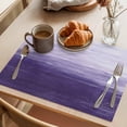 Abstract Ocean Cotton Linen Placemats Set of 4, Purple Gradient Oil ...