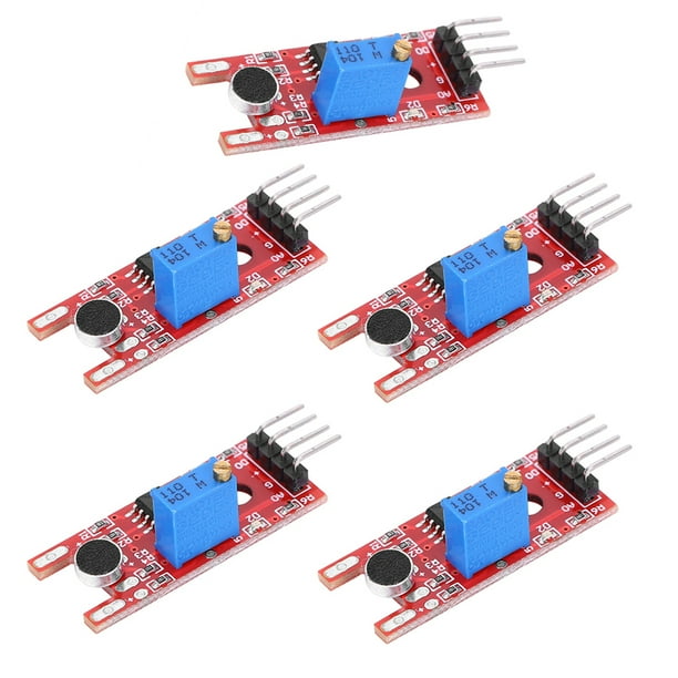 Módulo de sensor de sonido de 5 piezas, amplificador de micrófono ...
