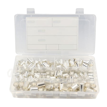 210 Pieces Wire Ferrules ,4 Size AWG 2,1, Tinned EN70 AWG 2 30Pcs ...