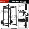 "Mikolo Monster Series Power Rack Cage, 3"" x 3"" Commercial Squat Rack ...
