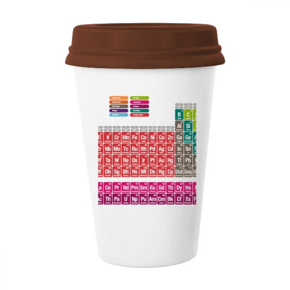 Cute Succinct Color Chestry Periodic Table Mug Coffee Drinking Glass ...