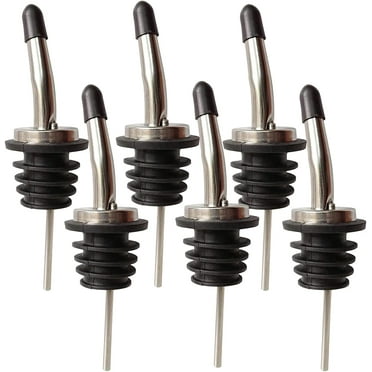 4 Pack Olive Oil Bottle Spout, 304 Stainless Steel Liquor Bottle ...