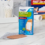 Equate Flexible Antibacterial Fabric Bandages, 10 Ct HSA/FSA Eligible ...
