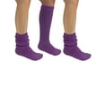 Luxury Divas Purple All Cotton Extra Heavy Slouch Socks, 3 Pack ...