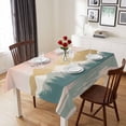 Rectangle Tablecloths, Watercolor Mountain Lake Waterproof Table Cloths ...
