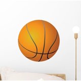 Orange Basketball Cut out Wall Decal by Wallmonkeys Peel and Stick ...