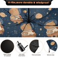 Astronaut Capybara Pattern Umbrella Folding Sun Umbrella Travel Auto ...