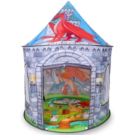Play Tent for Boys Kids Knight and Dragon Playhouse for Indoor and ...