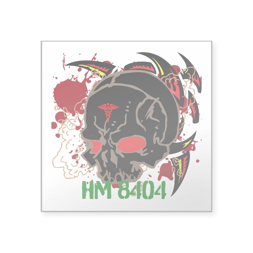 CafePress - NVG Green And Red Devil Doc Square Sticker 3& - Square ...