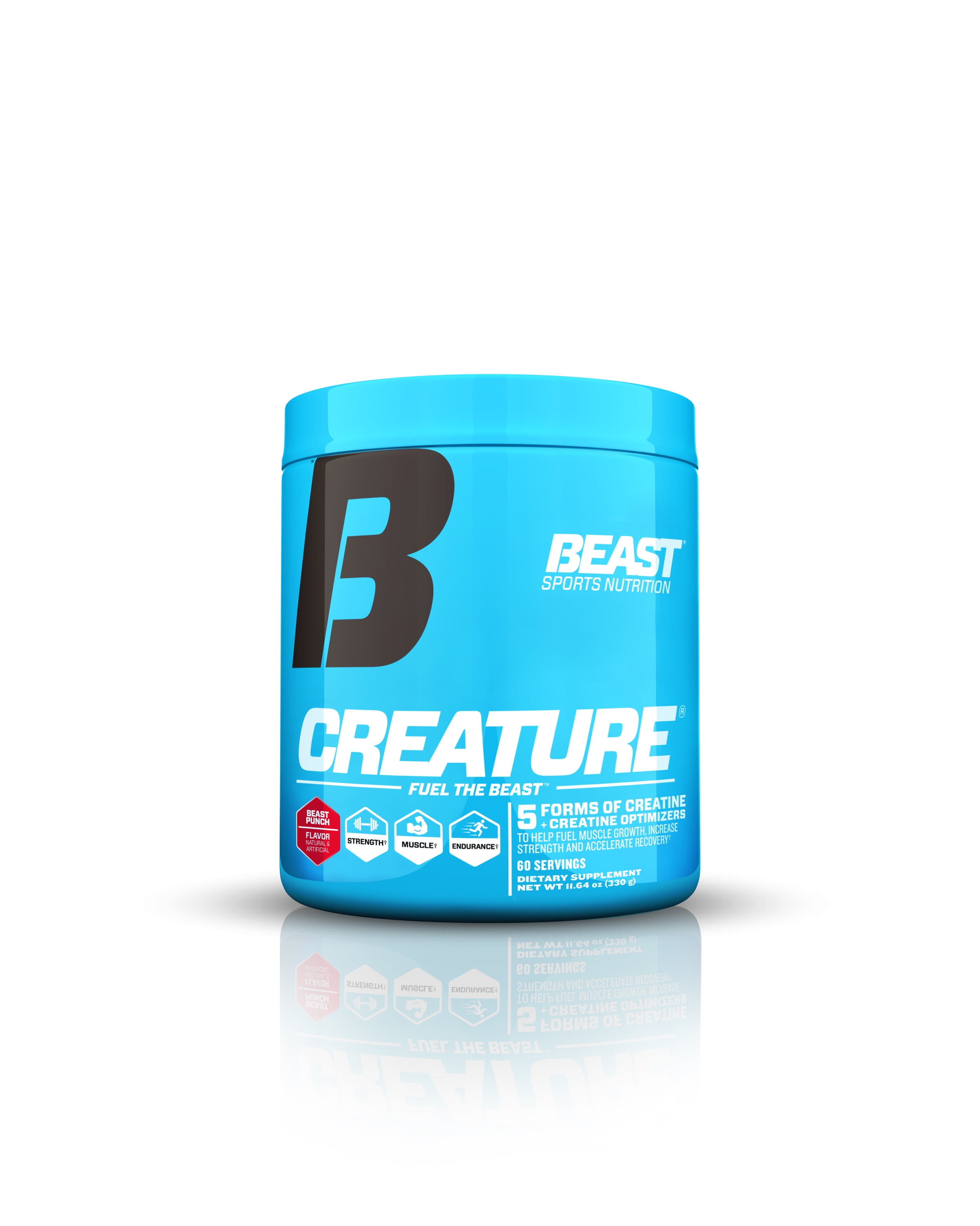 Beast Sports Creature Creatine Powder, Beast Punch, 60 Servings ...