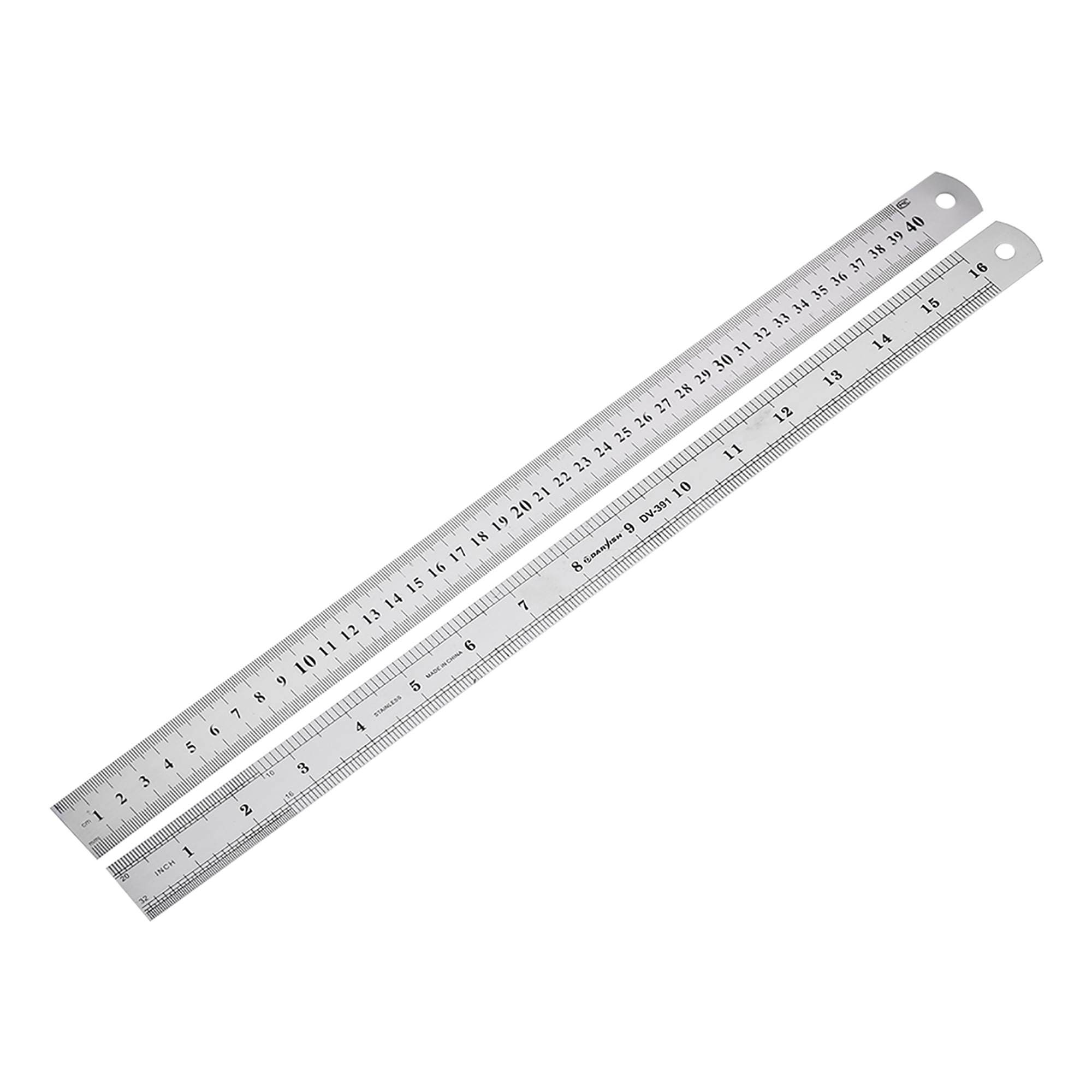 Straight Ruler 40cm 16 Inch Stainless Steel Measuring ToolS 0.35mm ...