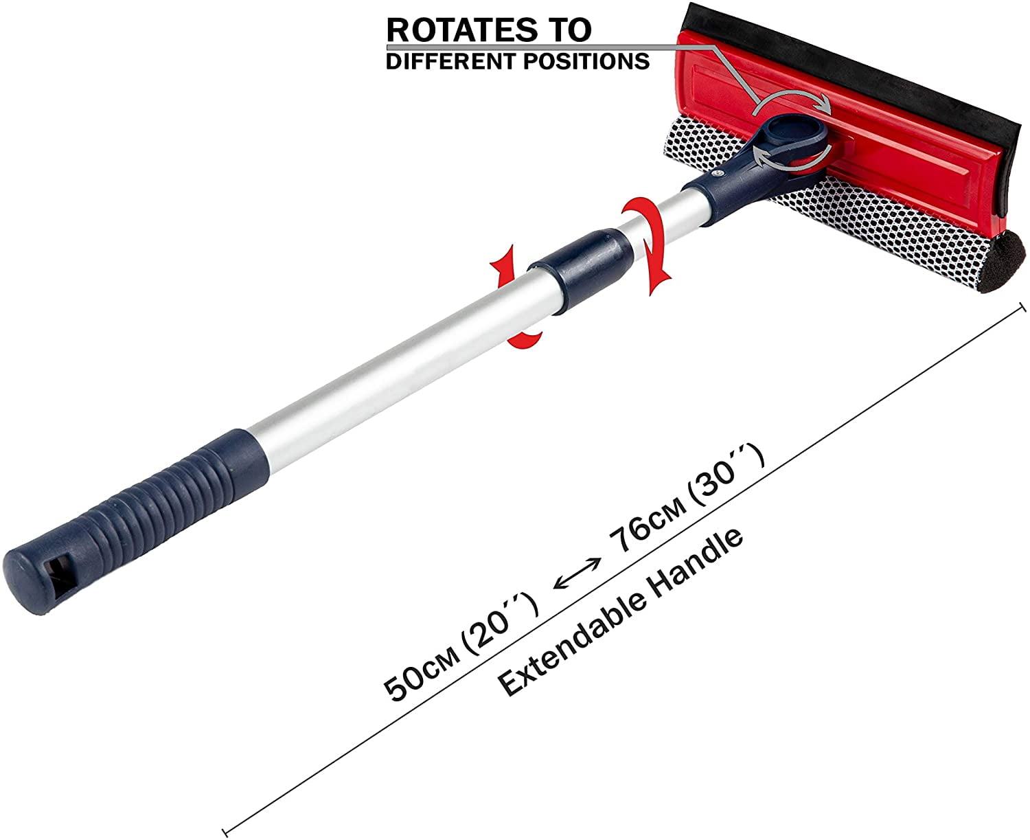 DSV Standard Window Squeegee | Sponge and Soft Rubber Strip With ...