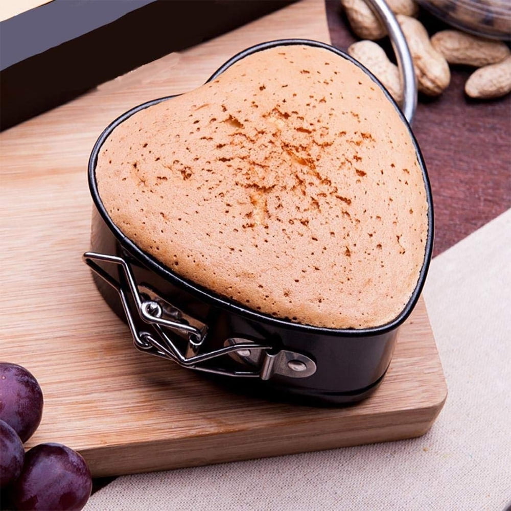 Small Cake Pan Heart Shaped Cake Pan 4 Inch Leakproof Cake Pan Small Cake Pan Heart Shaped Cake Pan 4 Inch Leakproof Cake Pan
