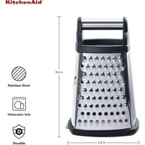 Stainless Steel Box Grater with 4 Sides, Detachable Storage Container ...