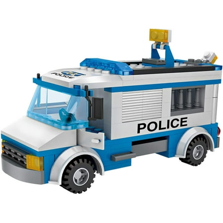 HSD City Police Car Building Kit Prisoner Transporter Building Blocks ...