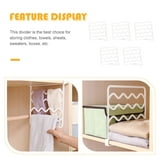 Masteelf 5 Pcs Closet Shelves Separators Partition Divider Stackable ...