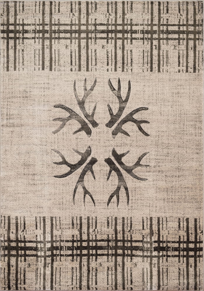 Mt/ Antlers And Stripes Rug 1'10" x 3' - Walmart.com
