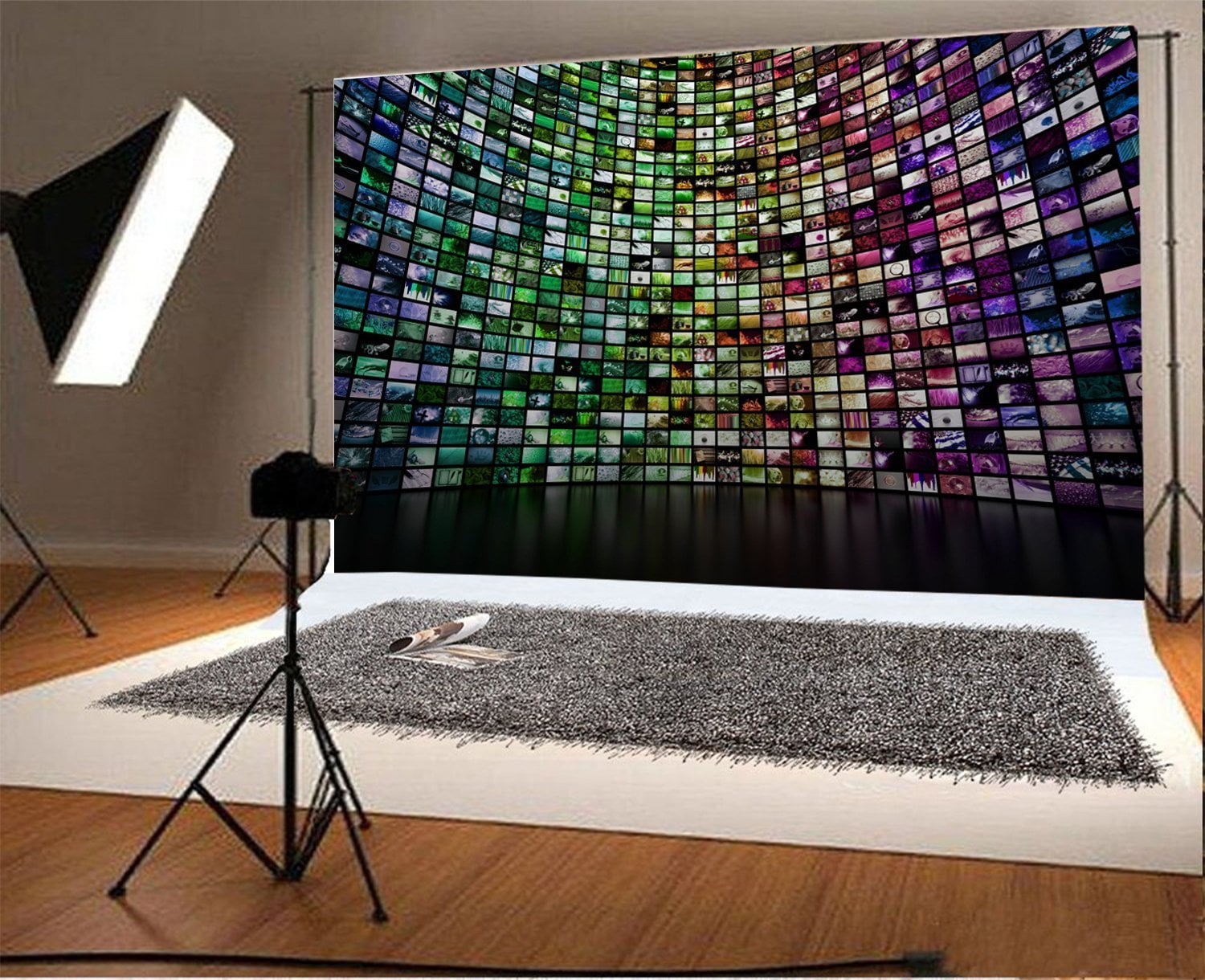 7x5ft Backdrop Photography Background Abstract Giant Multimedia Video ...