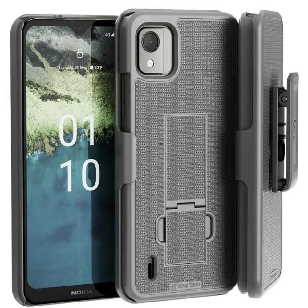 Rome Tech Nokia C110 Protective Phone Case with Belt Clip Holster ...