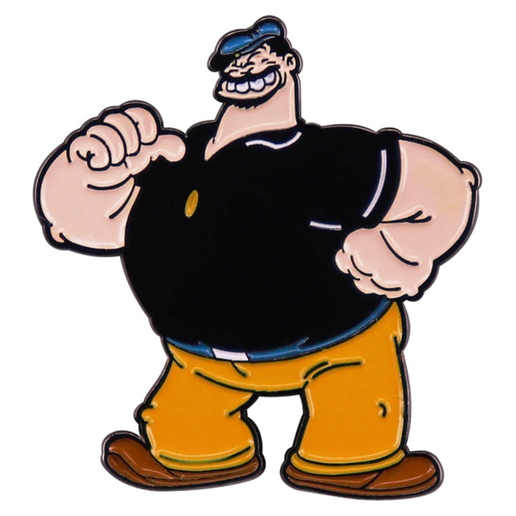 Popeye's Pluto Character Figure 1.25 Inches Tall Enamel Metal Pin ...