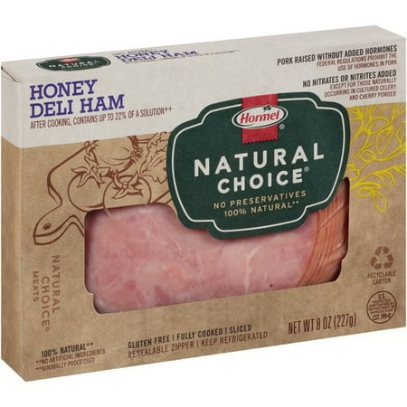 Hormel Natural Choice Sliced Honey Deli Ham, 8 oz - Walmart.com