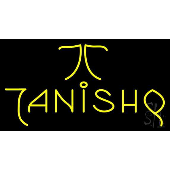 Tanishq LED Neon Sign 13 x 24 - inches, Black Square Cut Acrylic ...
