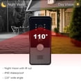 2 Wired Video Intercom System with 1080P Camera 7 Inch Touch Screen ...