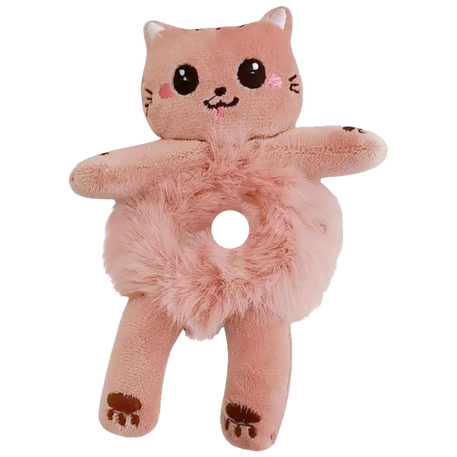 Donas para cabello DonaCat 1Pza Gato Rosa Felpa Elástica. | Walmart en ...