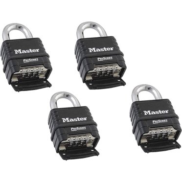 Master Lock 140D Brass Padlock Keyed Different 4-Pack - Walmart.com