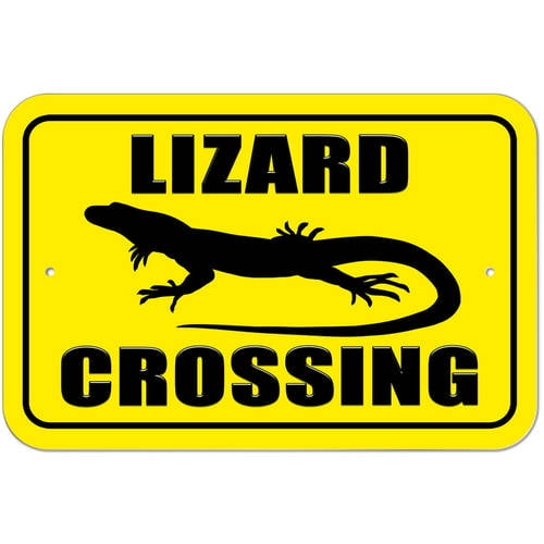Lizard Crossing Sign - Walmart.com