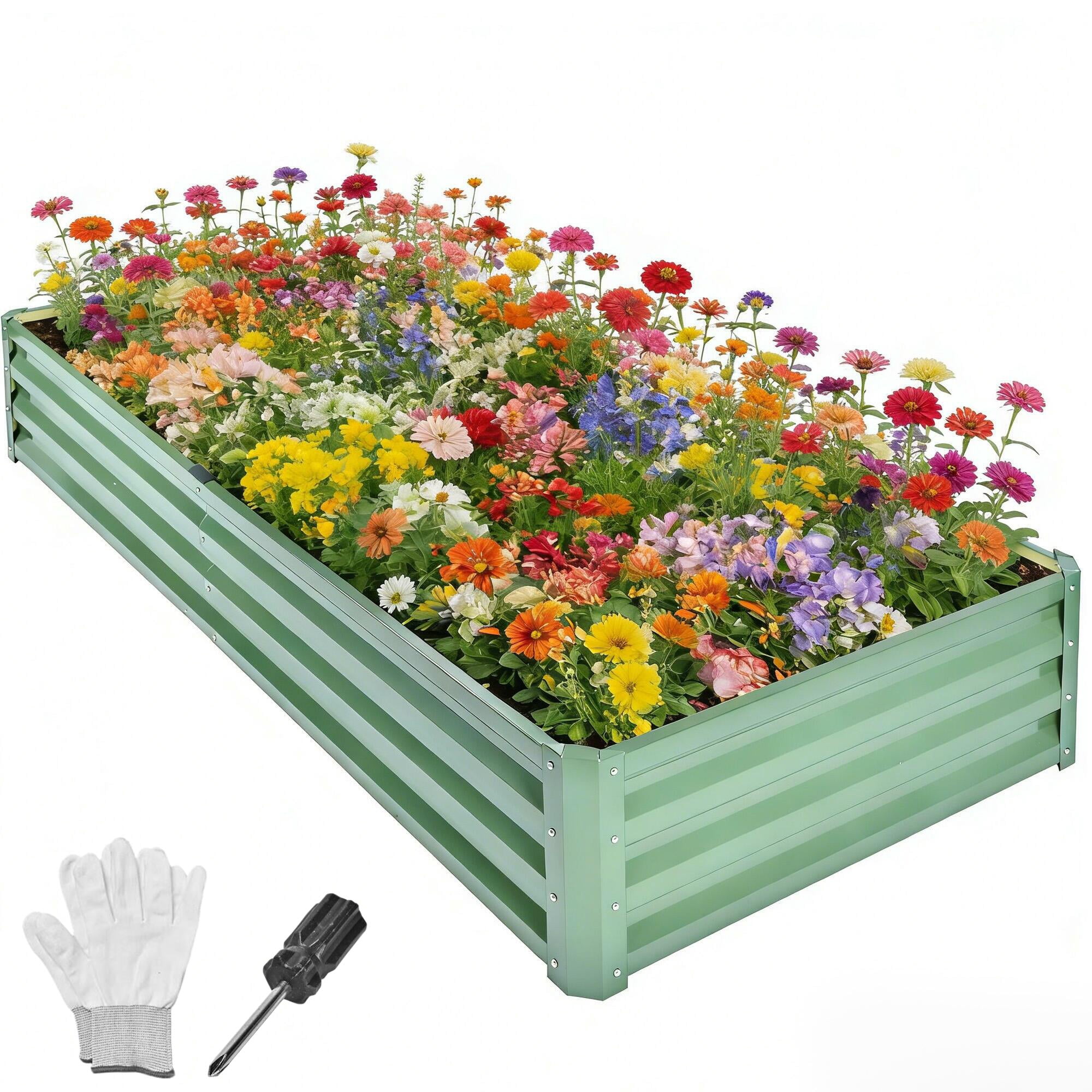 Click here for Yardlab 6x3ft (1 Pack) Galvanized Raised Garden Be... prices
