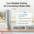 Waterdrop Countertop Filtration System, 5-Stage Water Filter, Stainless ...