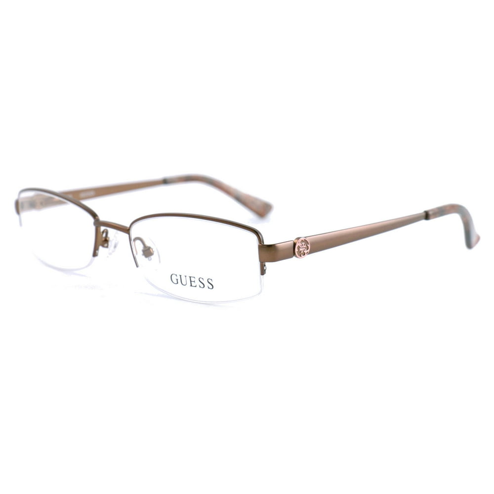 Guess Eyeglasses Women GU2525 049 Metallic Brown 50 17 135 Semi Rimless ...